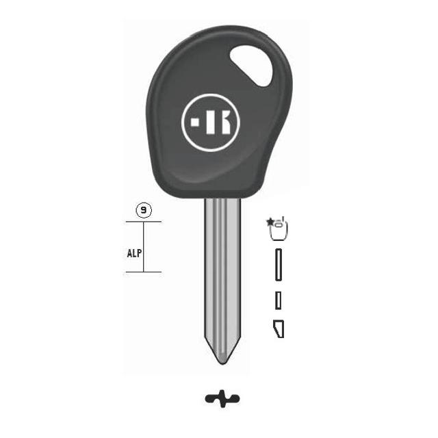 POD KEY KEYLINE PSA CN22TK (SX9, SIX3) | Key-code